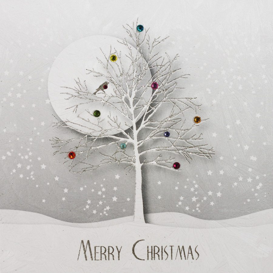 Merry Christmas – Handmade Open Christmas Card – SV4 – Tilt Art