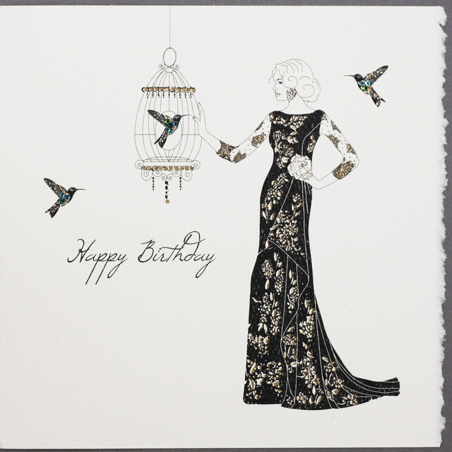 Happy Birthday – Handmade Open Birthday Card – S6 – Tilt Art