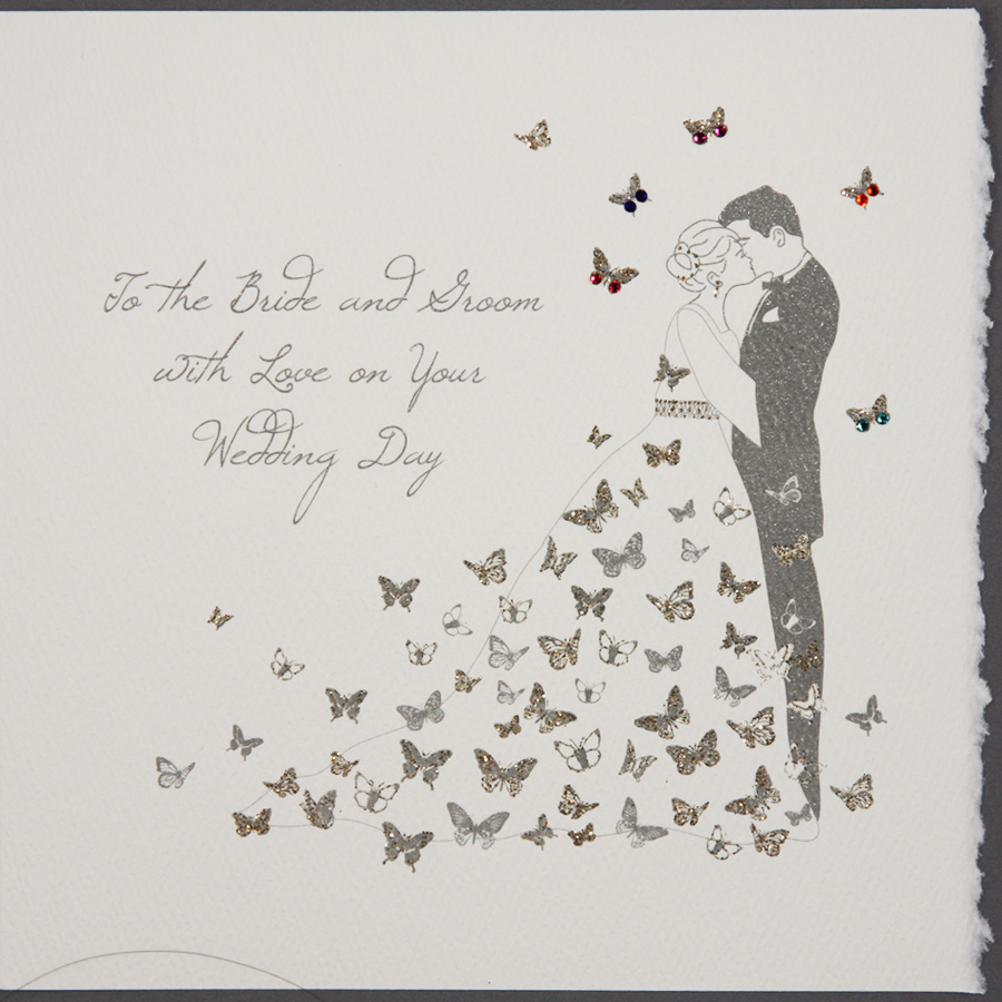 To The Bride And Groom – Handmade Wedding Card – SW6 – Tilt Art