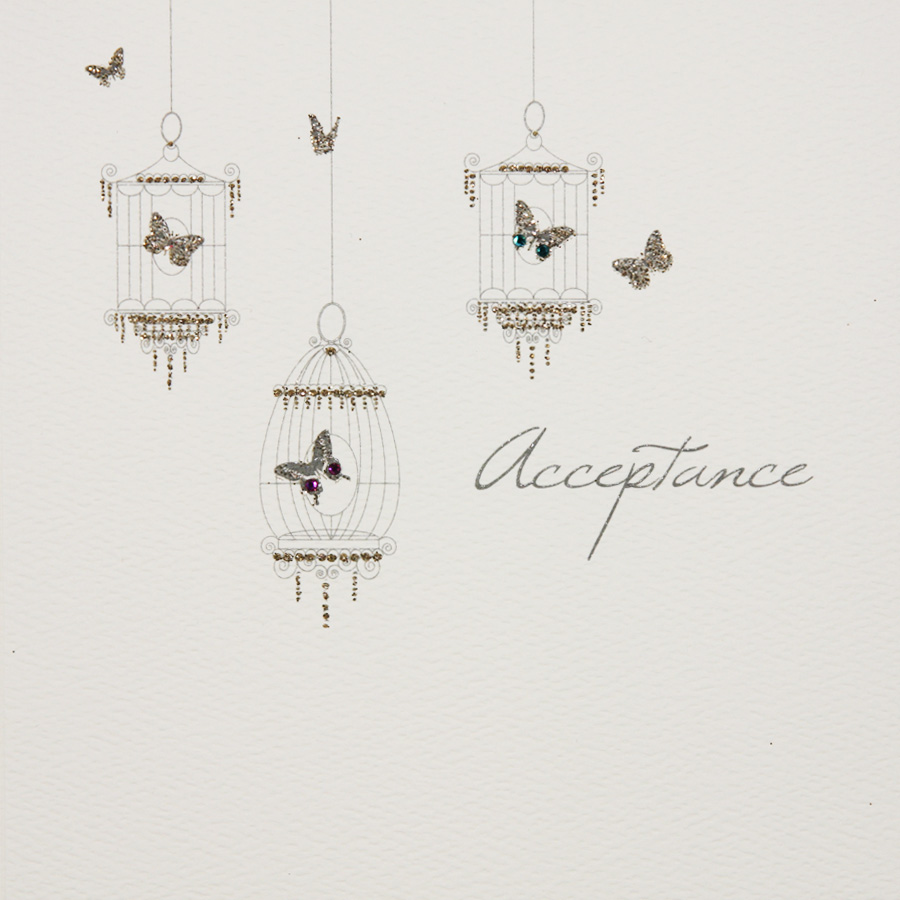 Acceptance – Handmade Acceptance Card – SWM3 – Tilt Art