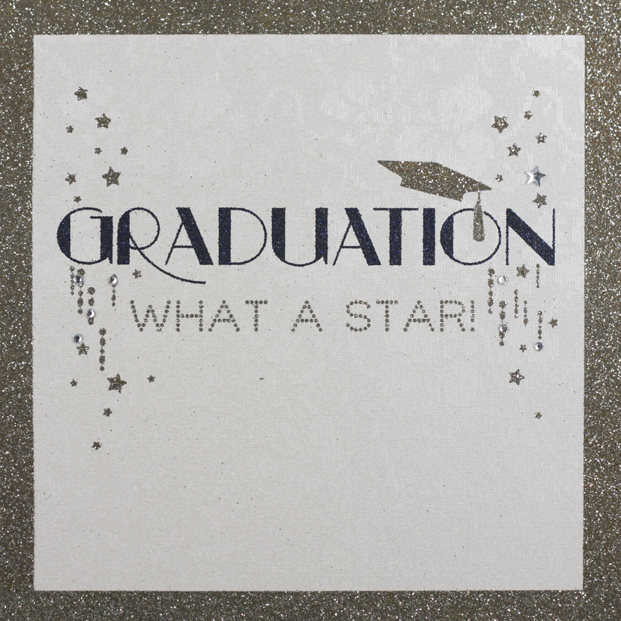 What A Star ! – Handmade Graduation Card – BH42 – Tilt Art