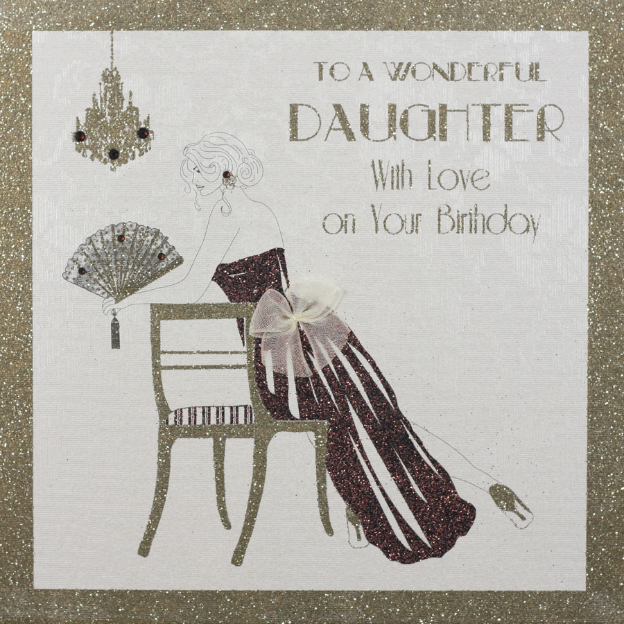 To A Wonderful Daughter – Handmade Birthday Card – CF27 – Tilt Art