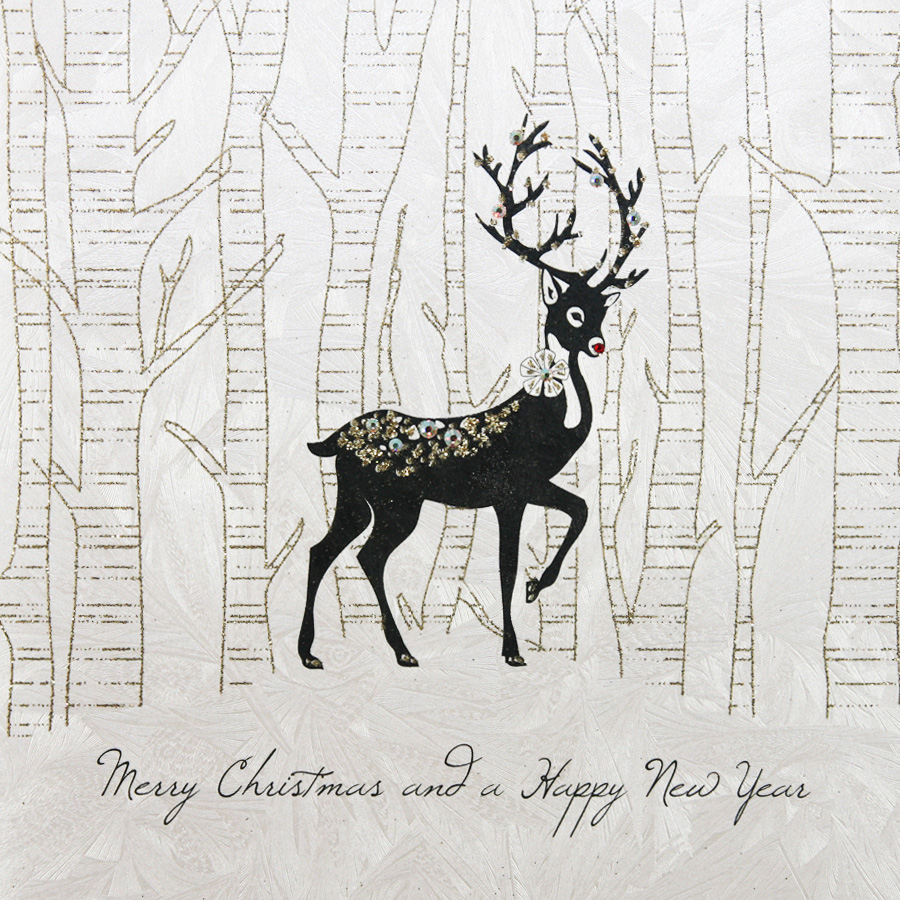 Merry Christmas / Happy New Year – Handmade Open Christmas Card – Z1 ...