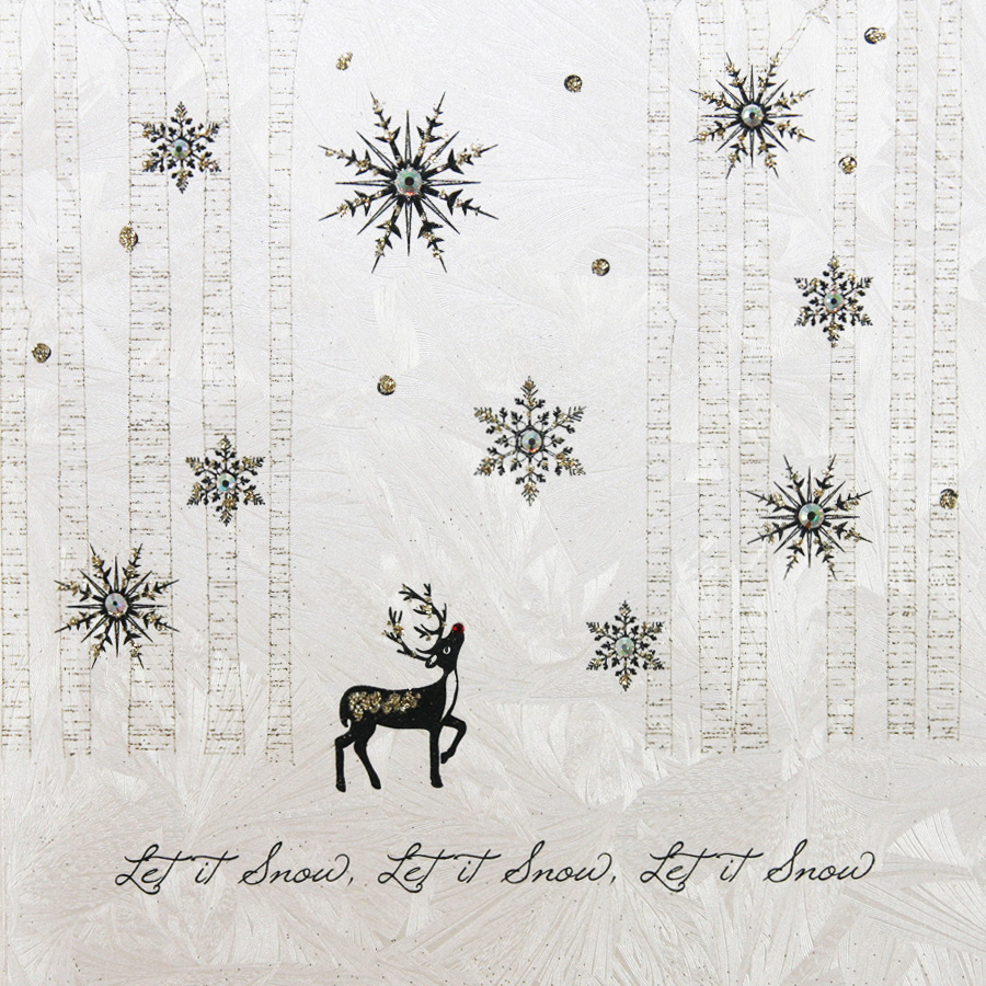 Let It Snow, Let It Snow, Let It Snow - Handmade Open Christmas Card ... Let It Snow, Let It Snow, Let It Snow - Handmade Open Christmas Card ...