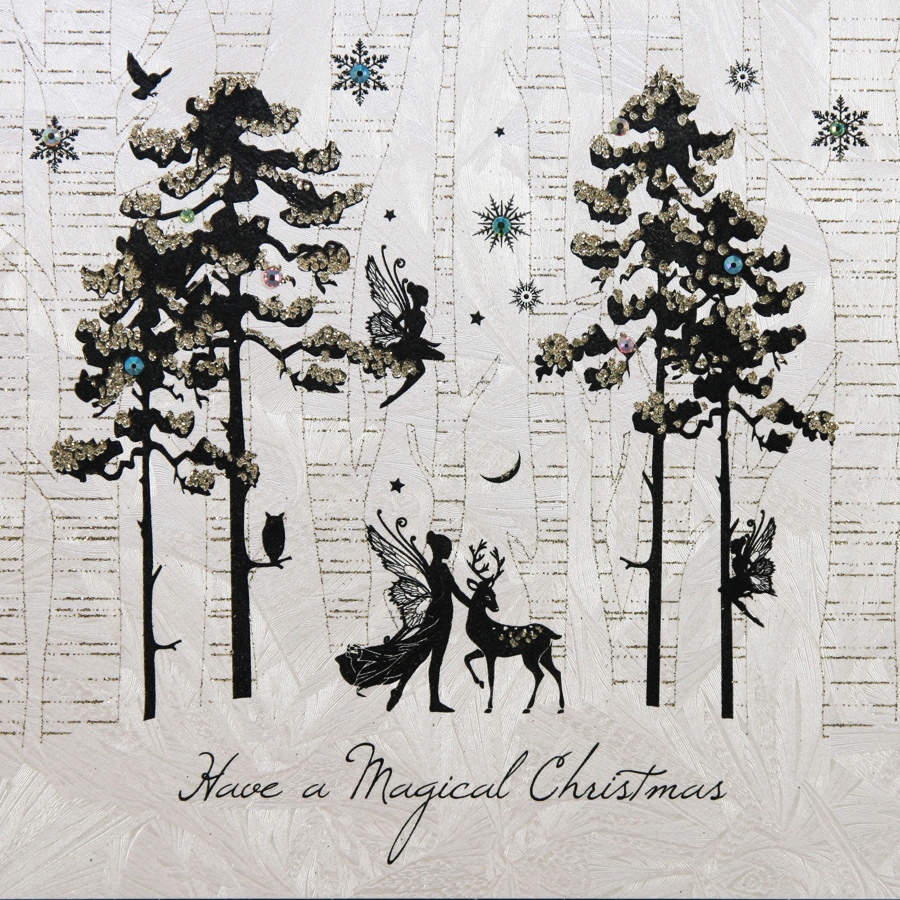 Have a Magical Christmas – Handmade Open Christmas Card – Z9 – Tilt Art