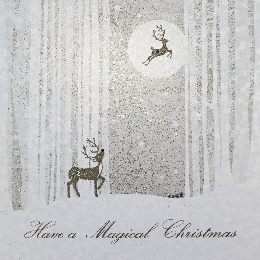 Have A Magical Christmas – Handmade Open Christmas Card – EF4 – Tilt Art