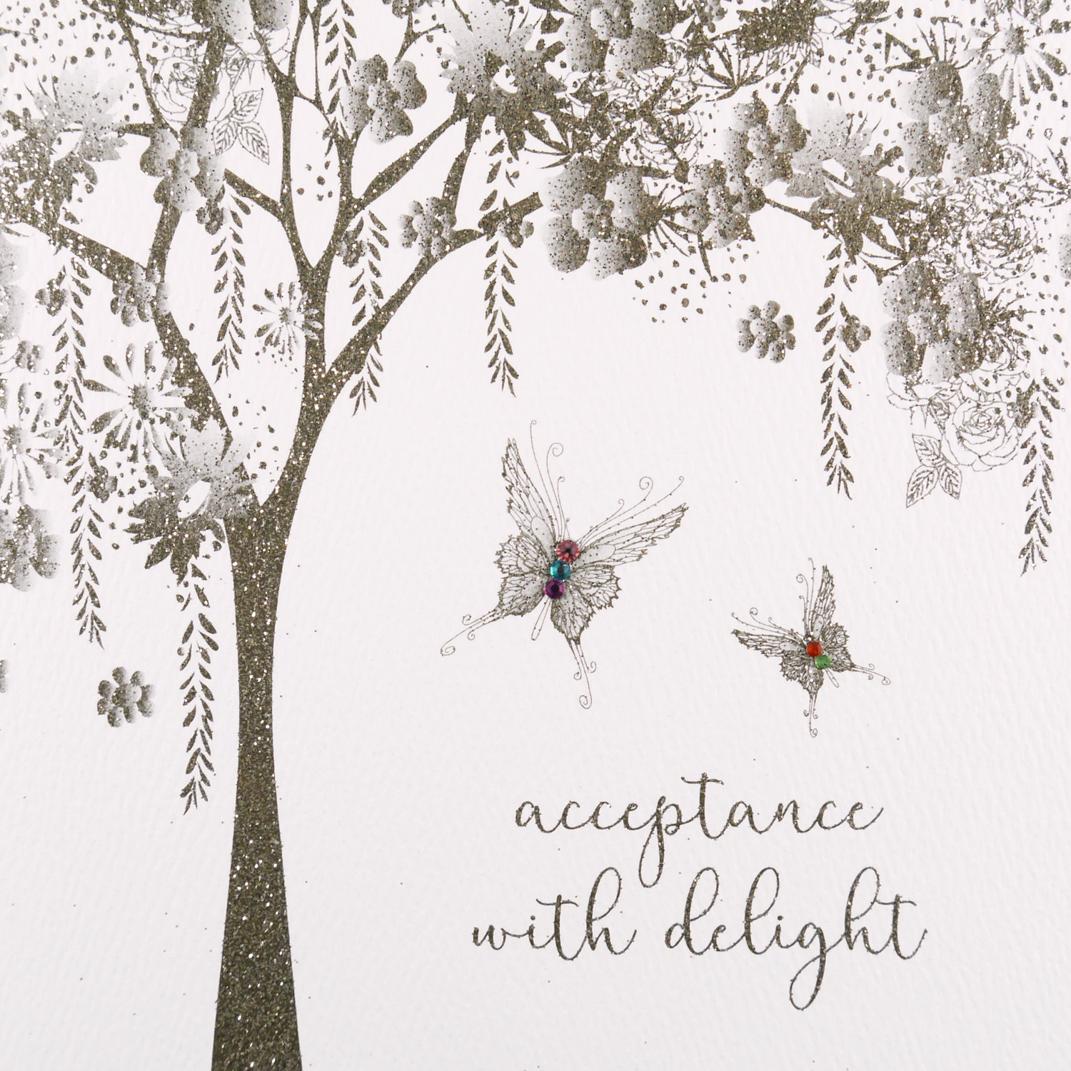 Acceptance With Delight – Handmade Acceptance Card – GSM17 – Tilt Art