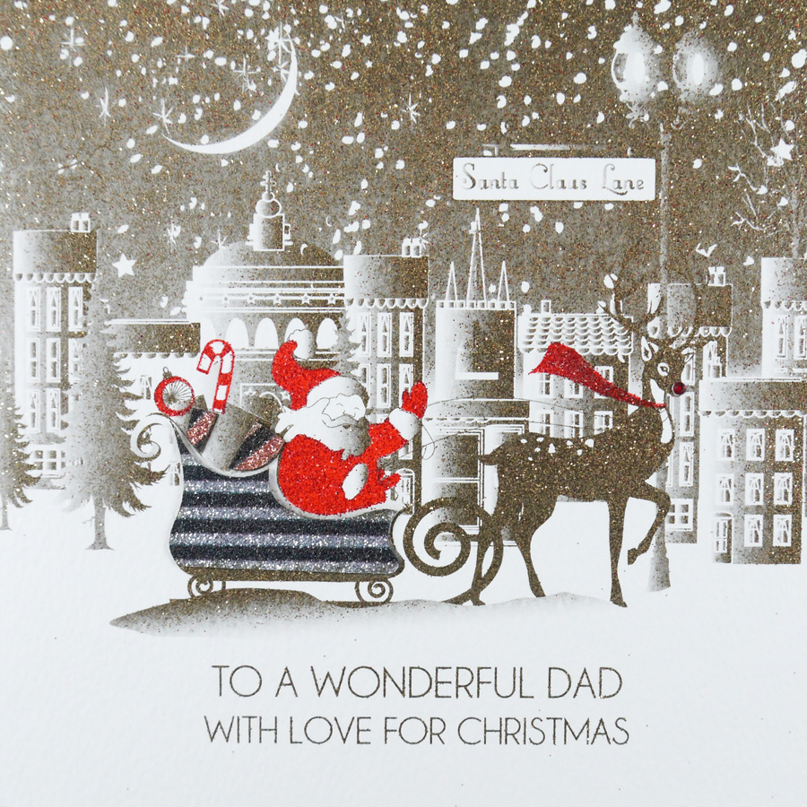 To a Wonderful Dad – Handmade Christmas Card – ACV24 – Tilt Art