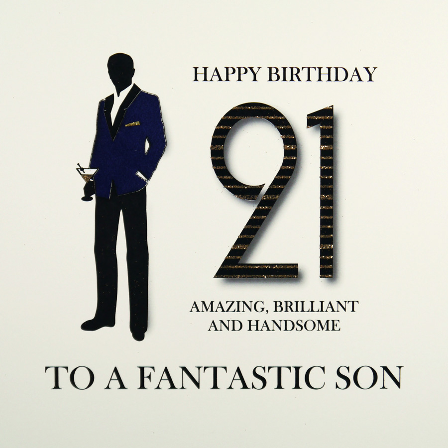 21st Birthday Cards Card Design Template