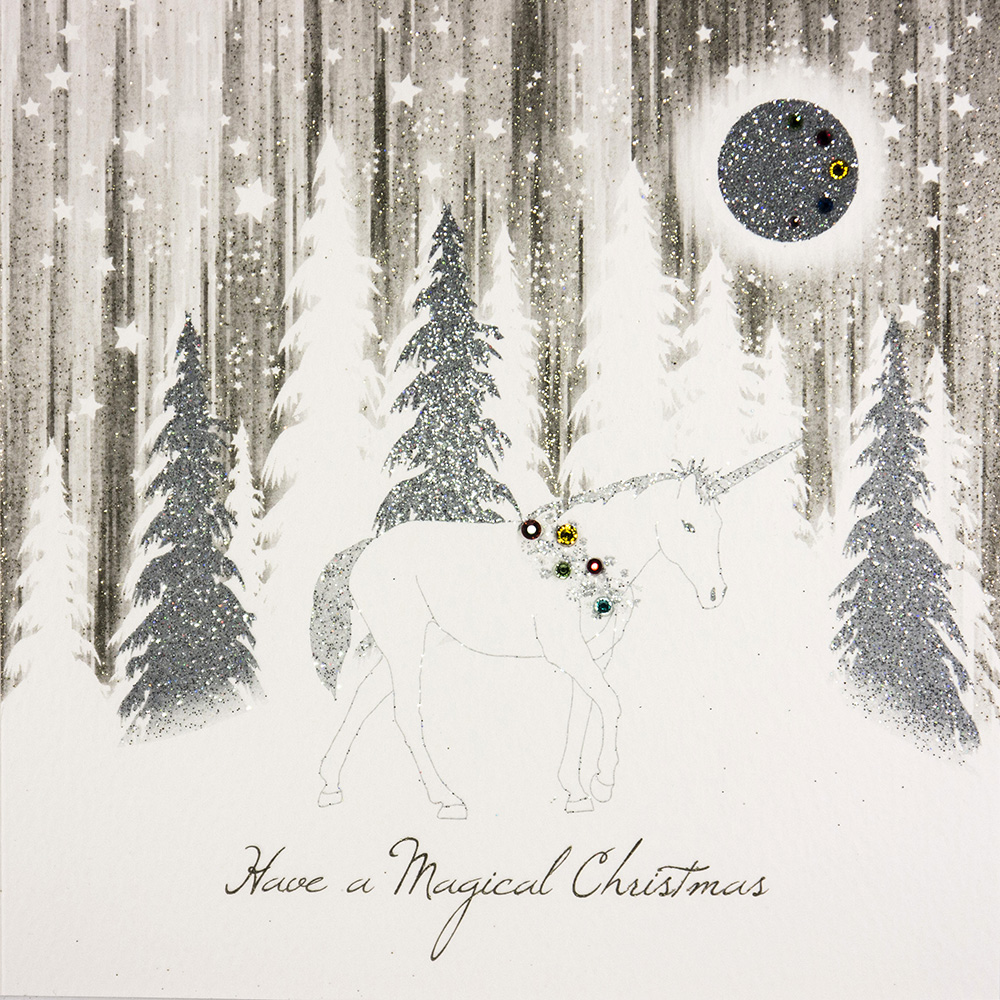 Have A Magical Christmas – Handmade Open Christmas Card / TCF10 – Tilt Art