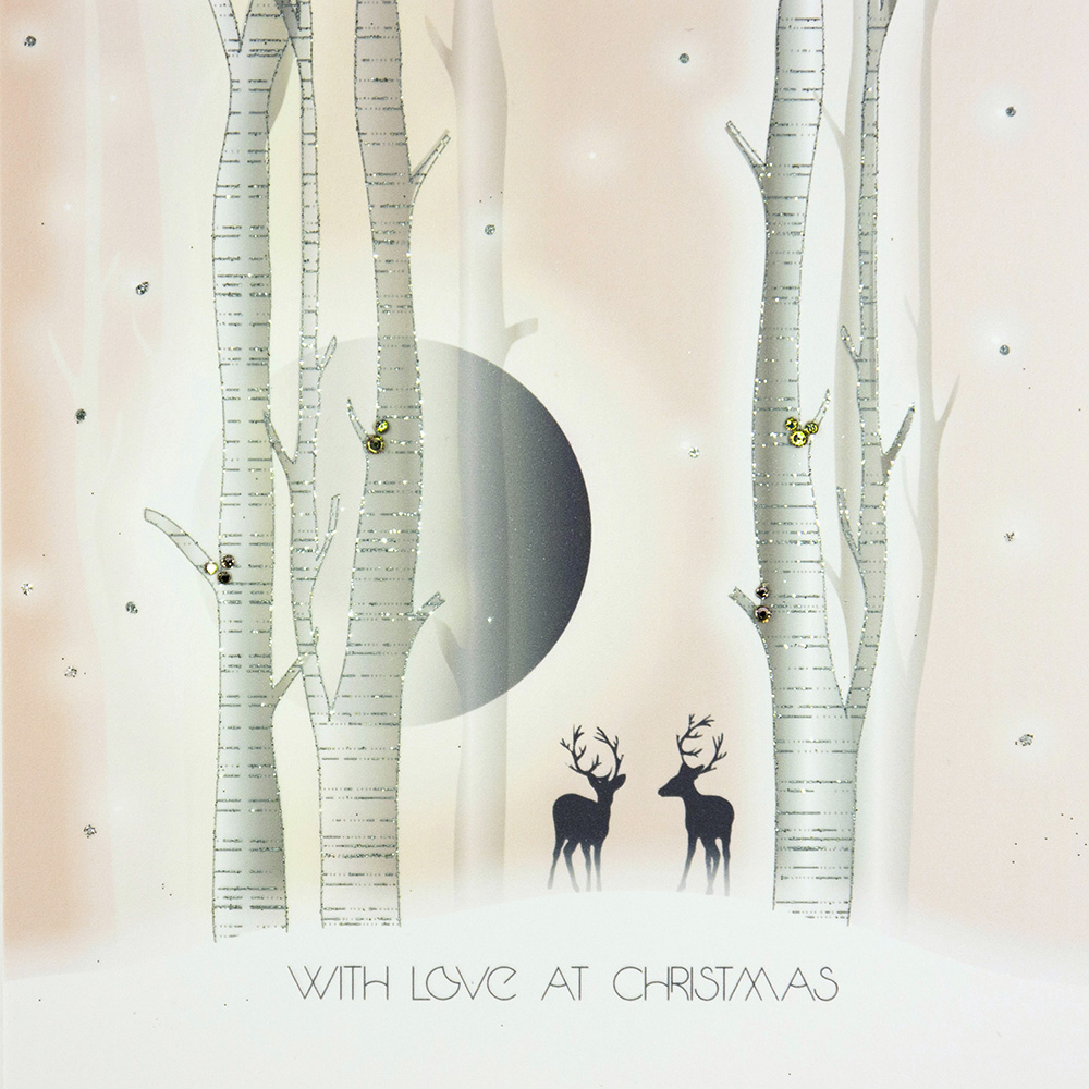 With Love At Christmas – Handmade Open Christmas Card / WS5 – Tilt Art